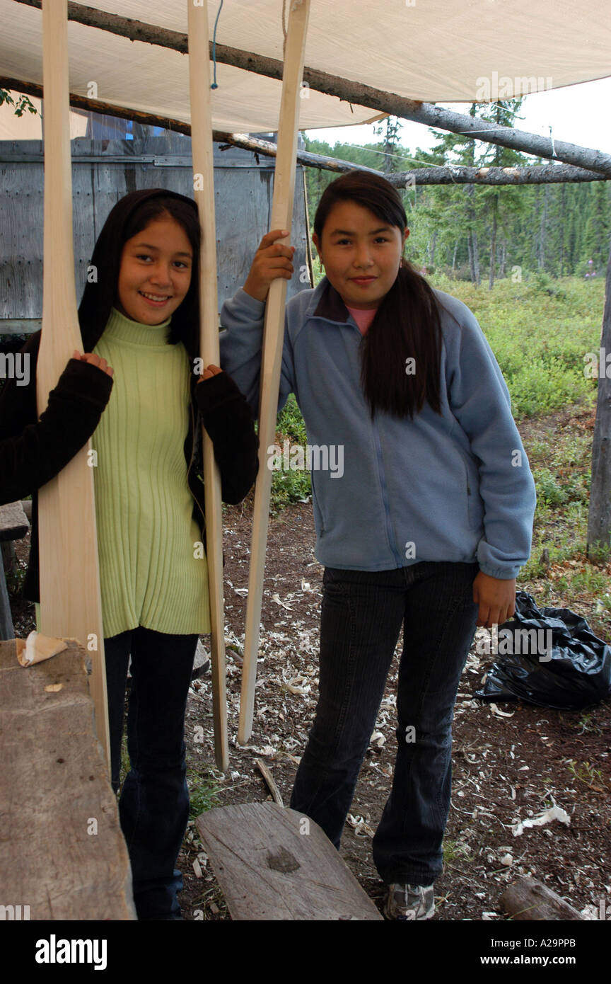 Cree teen girls Northern Quebec canada Stock Photo - Alamy