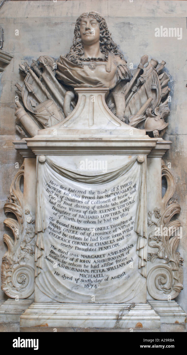 Carving of an English Cavalier Bath Abbey Stock Photo - Alamy
