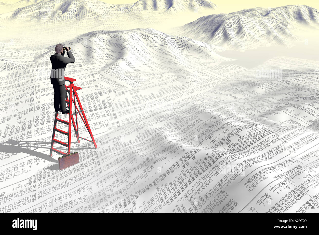 Surveying the global financial landscape Stock Photo - Alamy