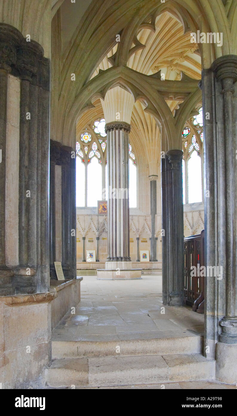 The chapter house Wells cathedral Stock Photo - Alamy