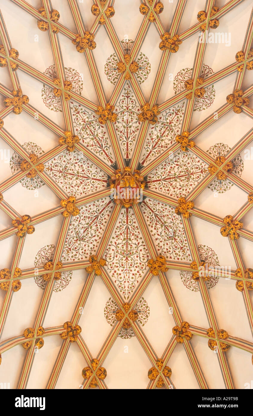 The ceiling of the lady chapel Wells cathedral Stock Photo - Alamy