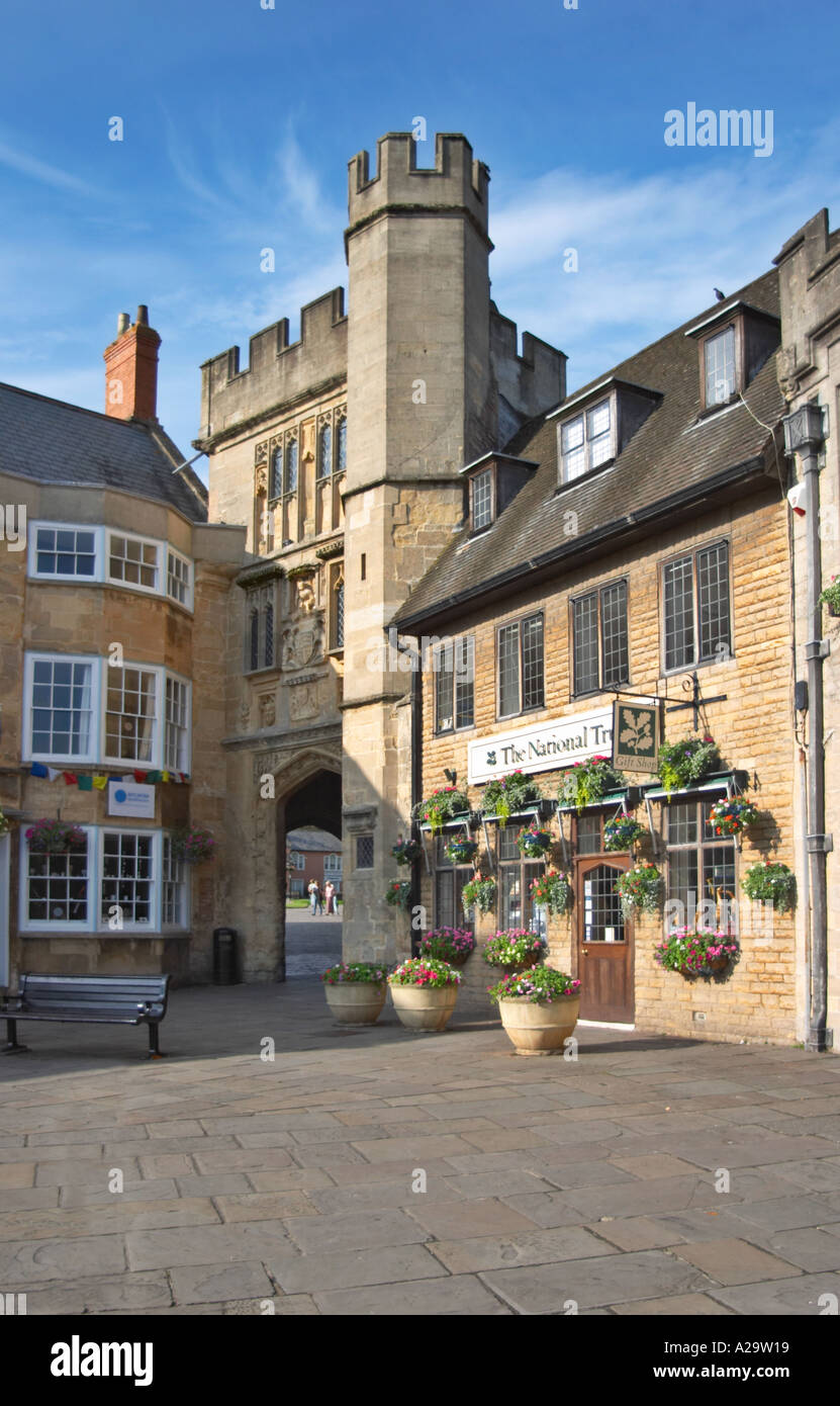Wells city centre Somerset UK Stock Photo - Alamy