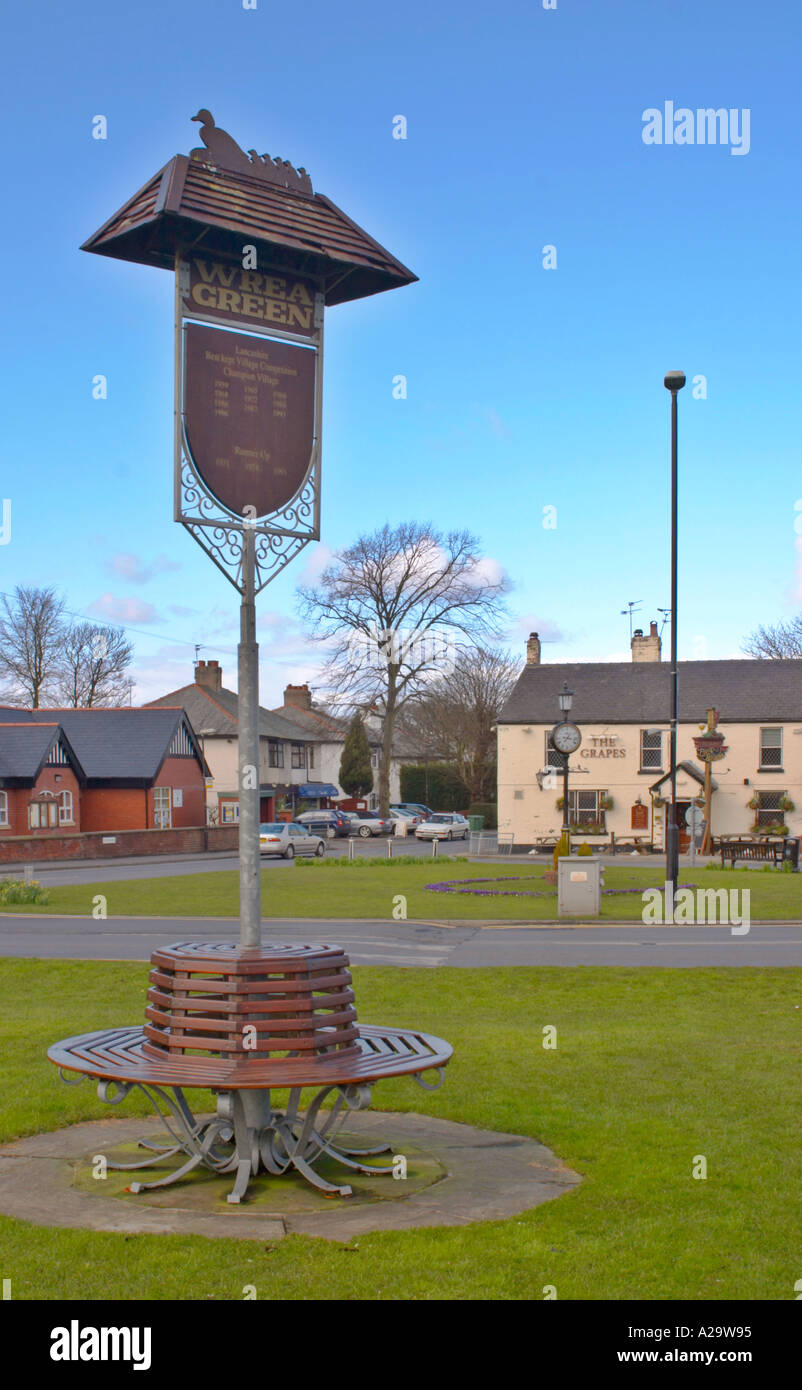 The village of Wrea Green Fylde Lancashire Stock Photo - Alamy