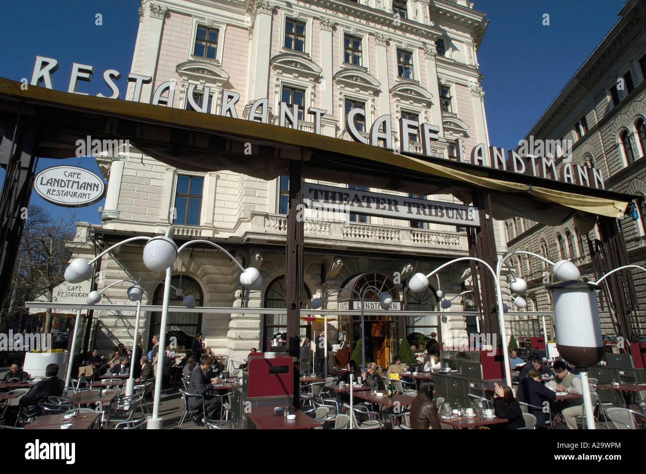 cafe Landtmann Vienna Stock Photo - Alamy