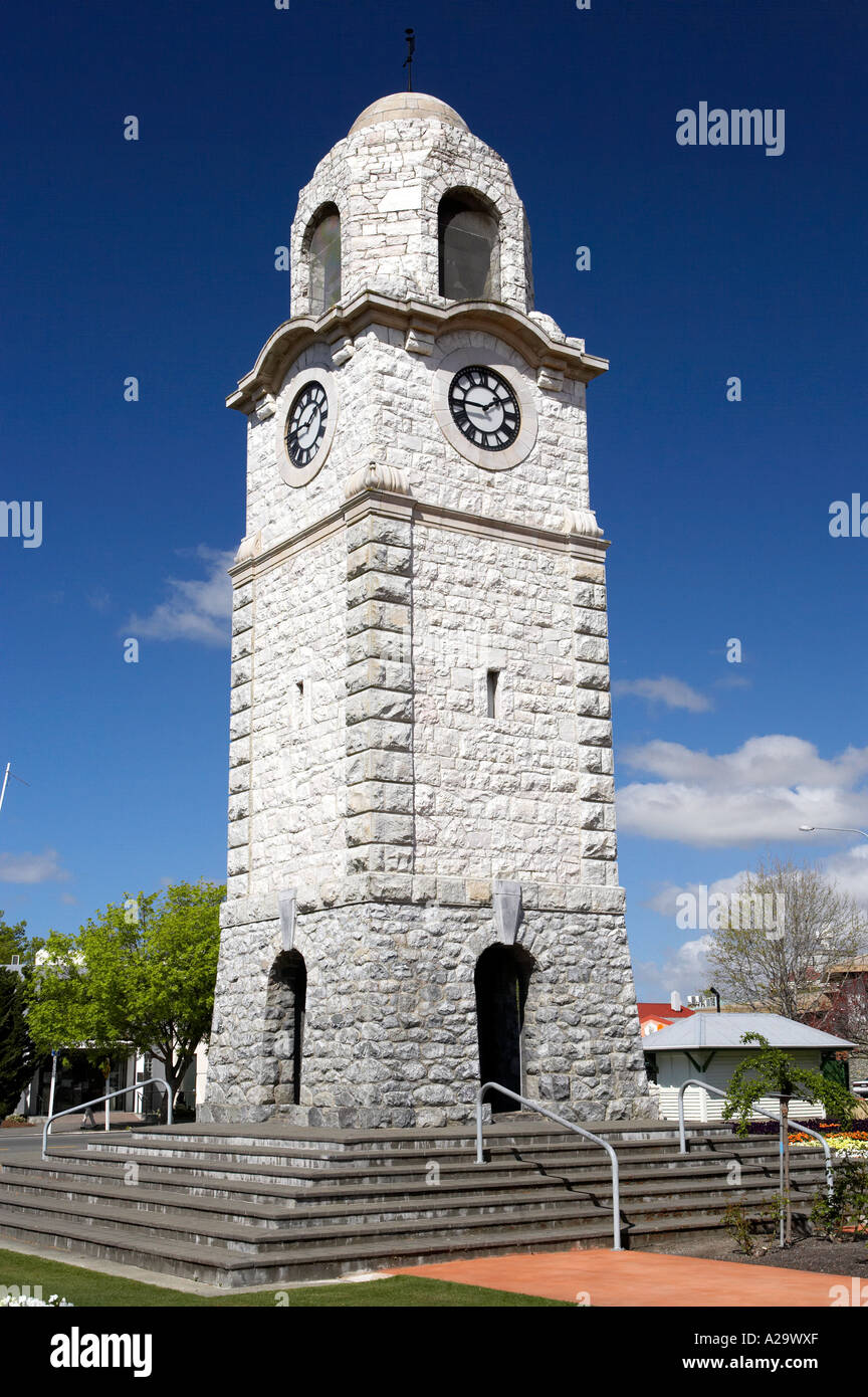 Memorial Clock Tower Seymour Square Blenheim Marlborough South Island ...
