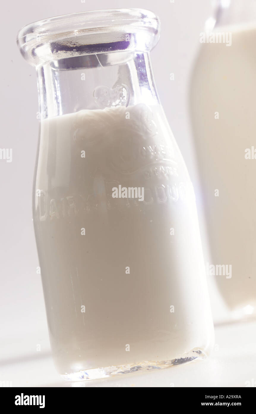 bottles of milk Stock Photo - Alamy