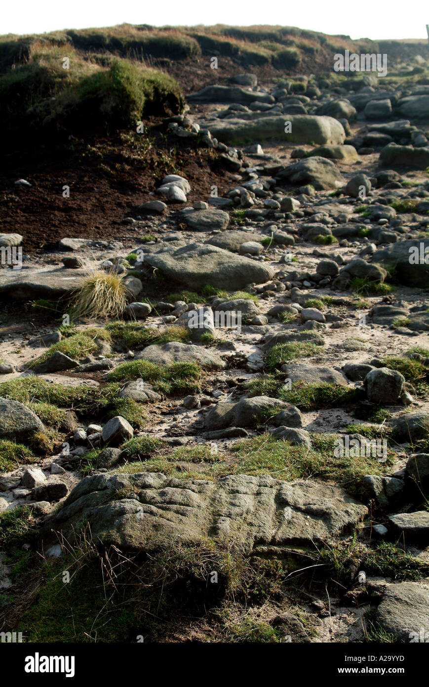 Blackstone Edge pennine way Stock Photo - Alamy