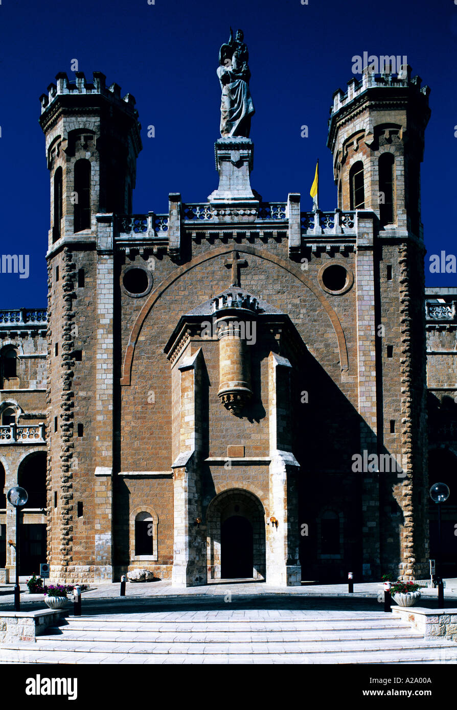Catholic cathedral facade Jerusalem Israel S Grandadam Stock Photo - Alamy