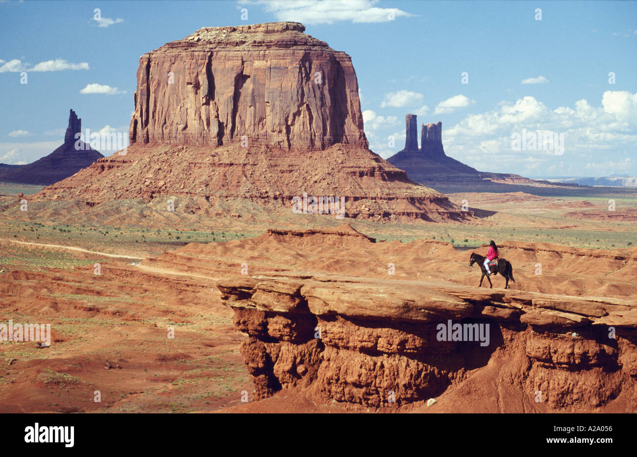 Usa Utah Monument Valley rider at John Ford Point S Grandadam Stock ...