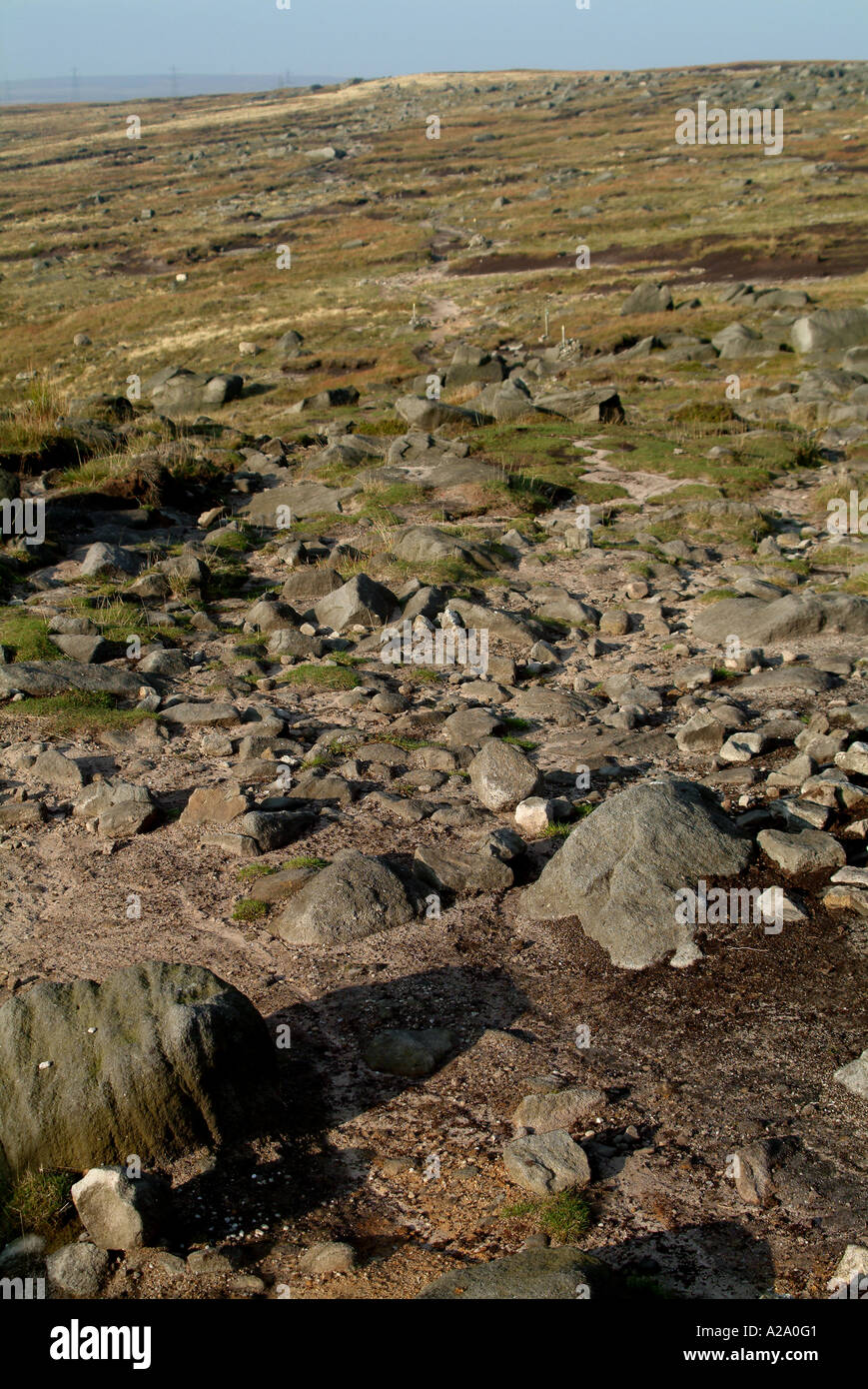Blackstone Edge pennine way Stock Photo - Alamy