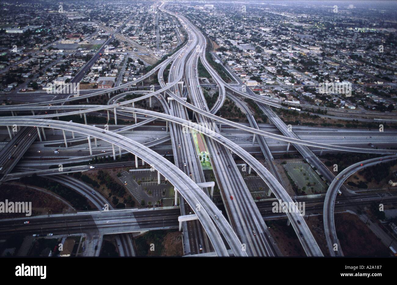 Freeways intersection Los Angeles USA S Grandadam Stock Photo - Alamy