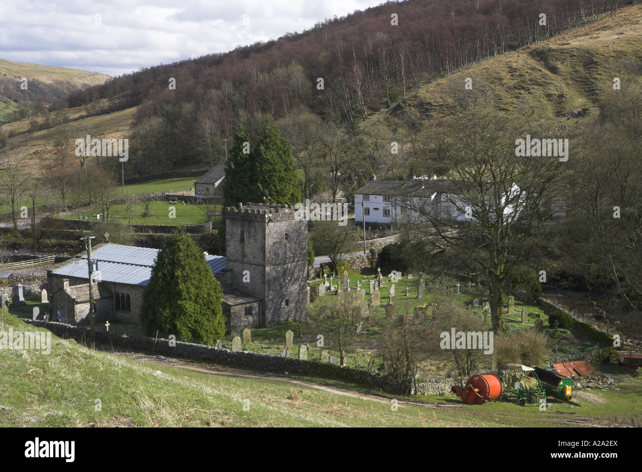 St. Michael and All Saints Church. Hubberholme. Yorkshire Stock Photo ...