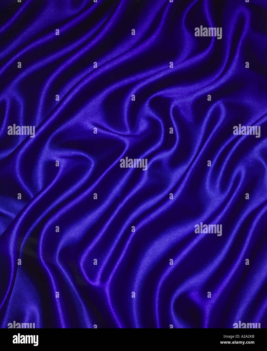 Blue satin silk fabric hi-res stock photography and images - Alamy