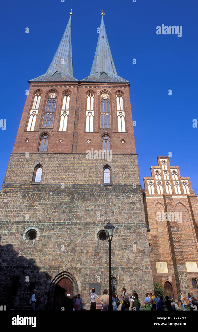 Germany Berlin the Nikolaikirche Nikolai Church in the Nikolaiviertel ...