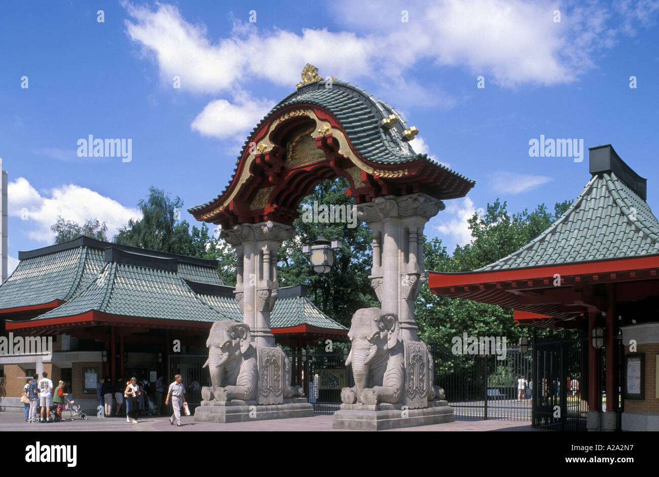 Germany Berlin the Elephant Gates at the Zoological Garden Stock Photo ...