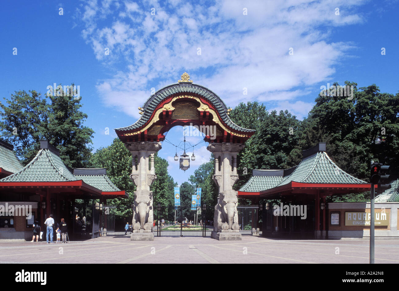 Germany Berlin the Elephant Gates at the Zoological Garden Stock Photo ...