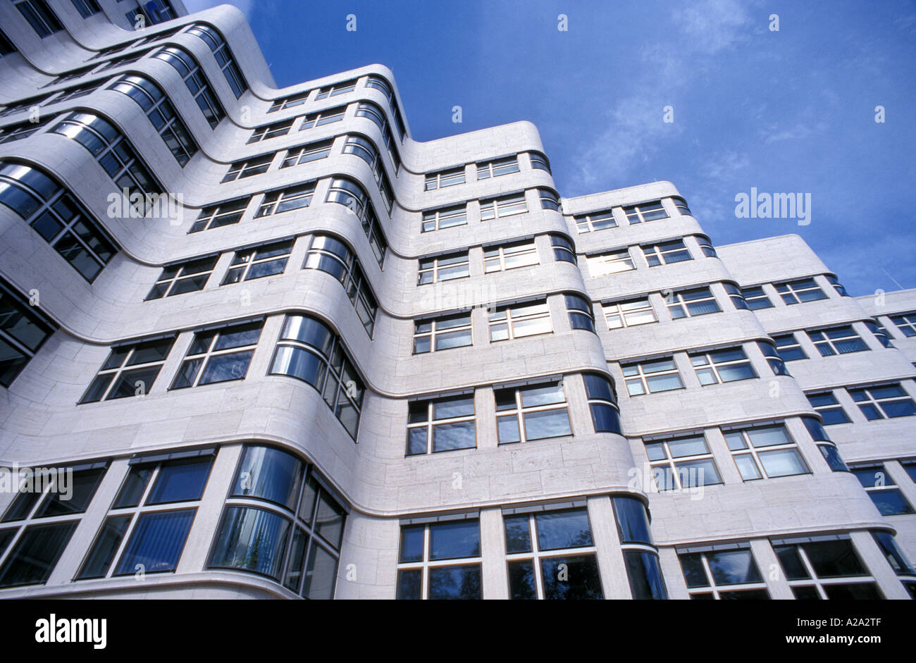 Germany Berlin undulating facade of architect Emil Fahrenkamp s ...