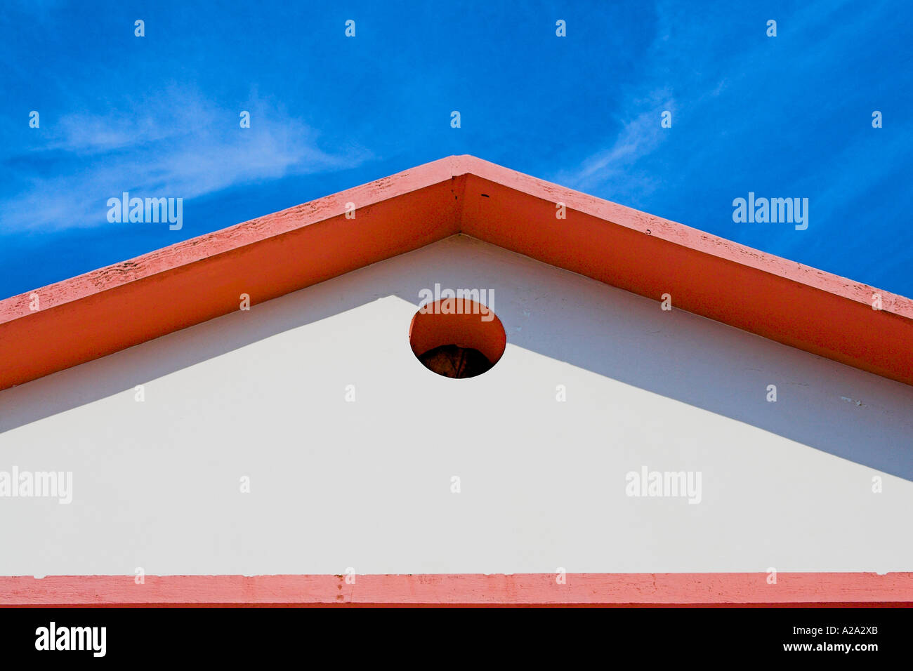 Red and White Roof Stock Photo - Alamy