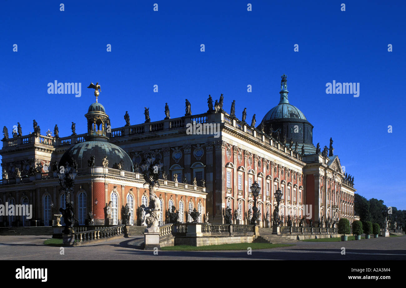 Germany Potsdam the New Palace Neues Palais at Sanssouci Stock Photo ...