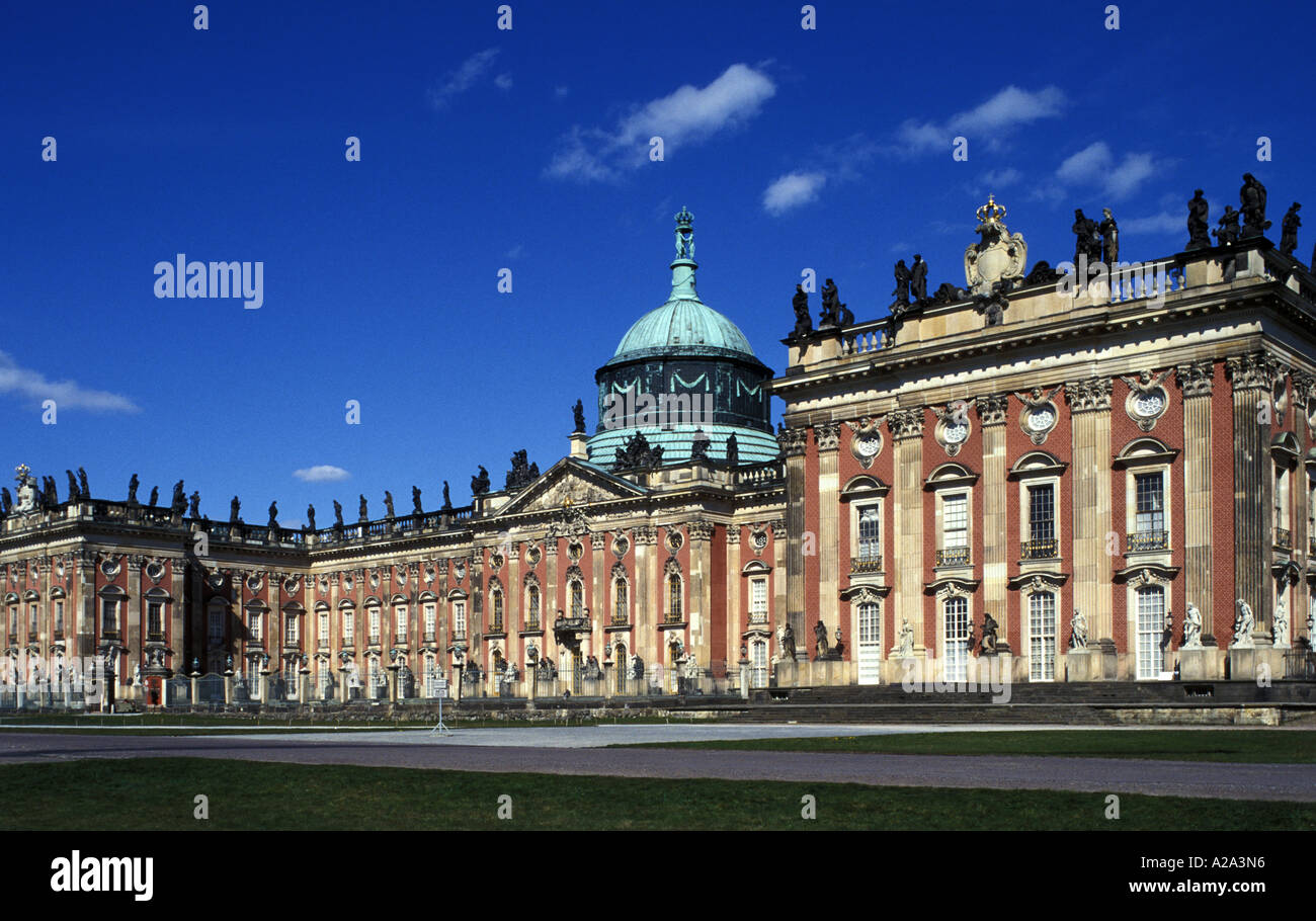 Germany Potsdam the New Palace Neues Palais at Sanssouci Stock Photo ...