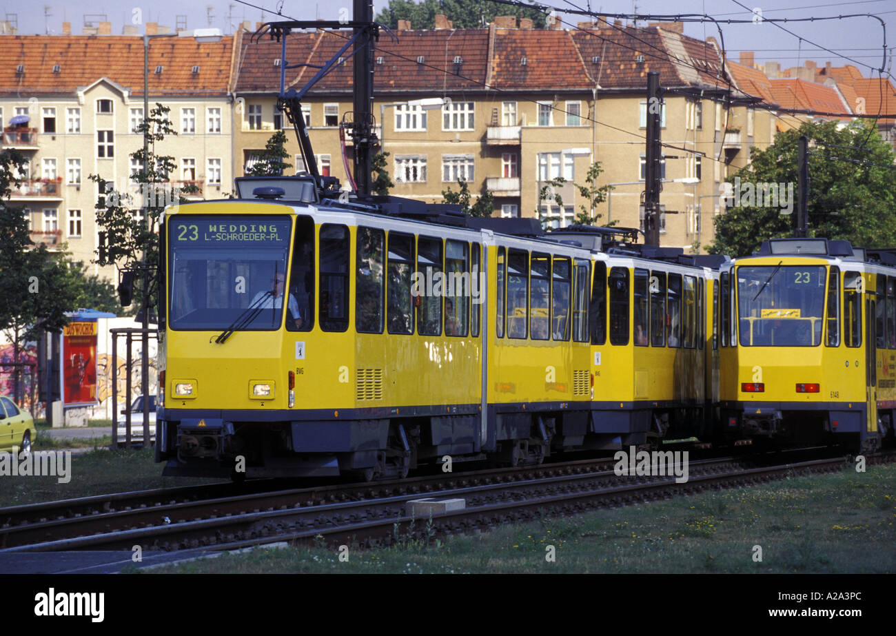 Germany Berlin these old style trams are the type that were produced in ...