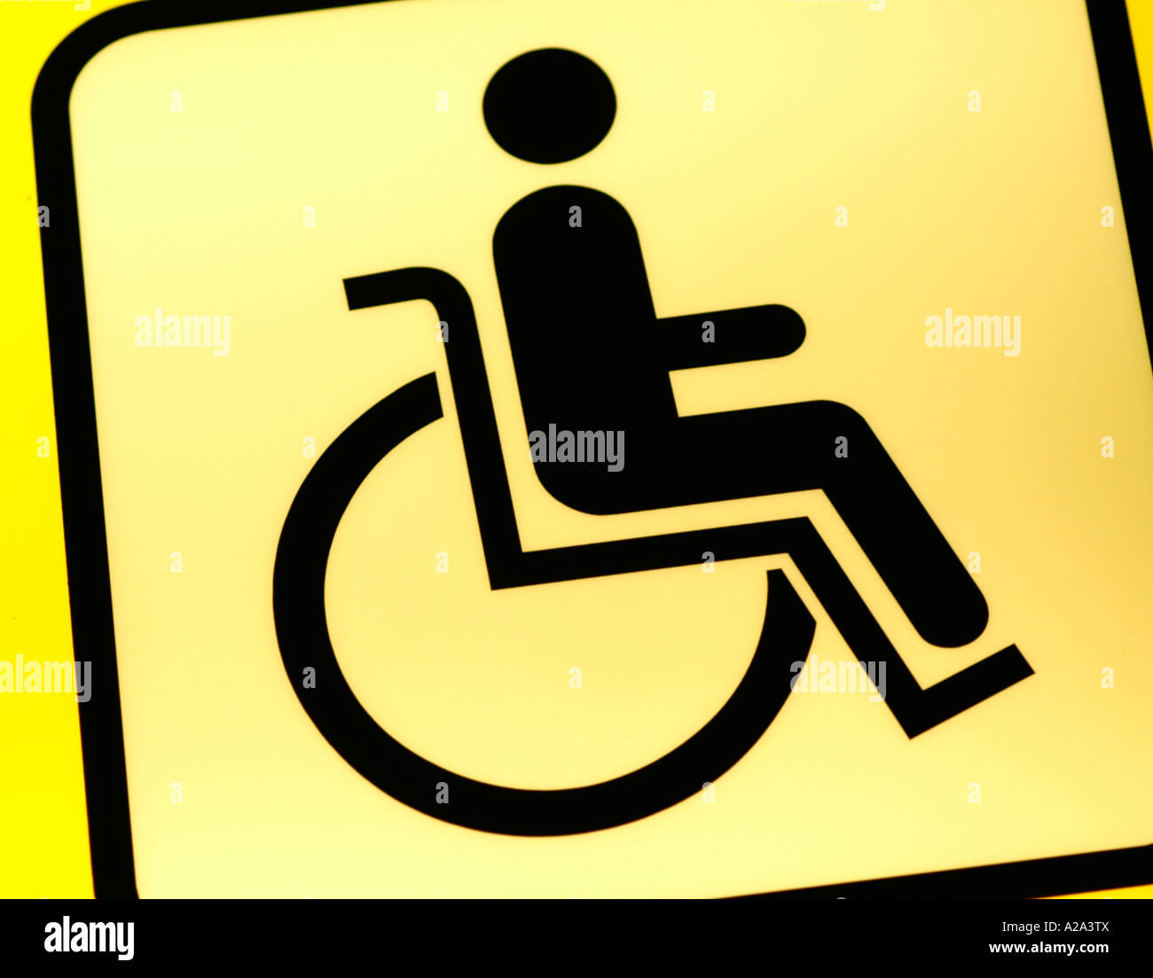 sign, wheelchair, handicapped accessible Stock Photo - Alamy