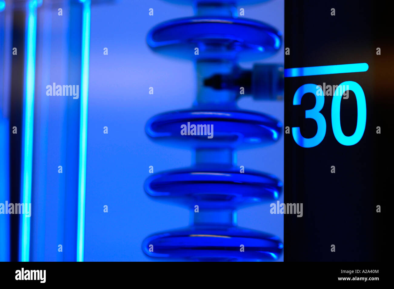 Laboratory test arrangement gadget with measuring unit spiral Stock ...