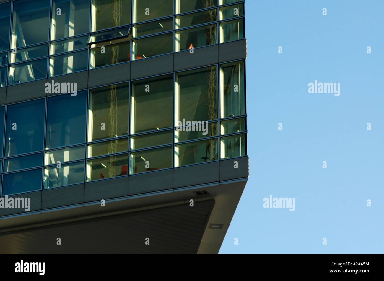 Vienna, Danube City, modern architecture, STRABAG Building Stock Photo ...