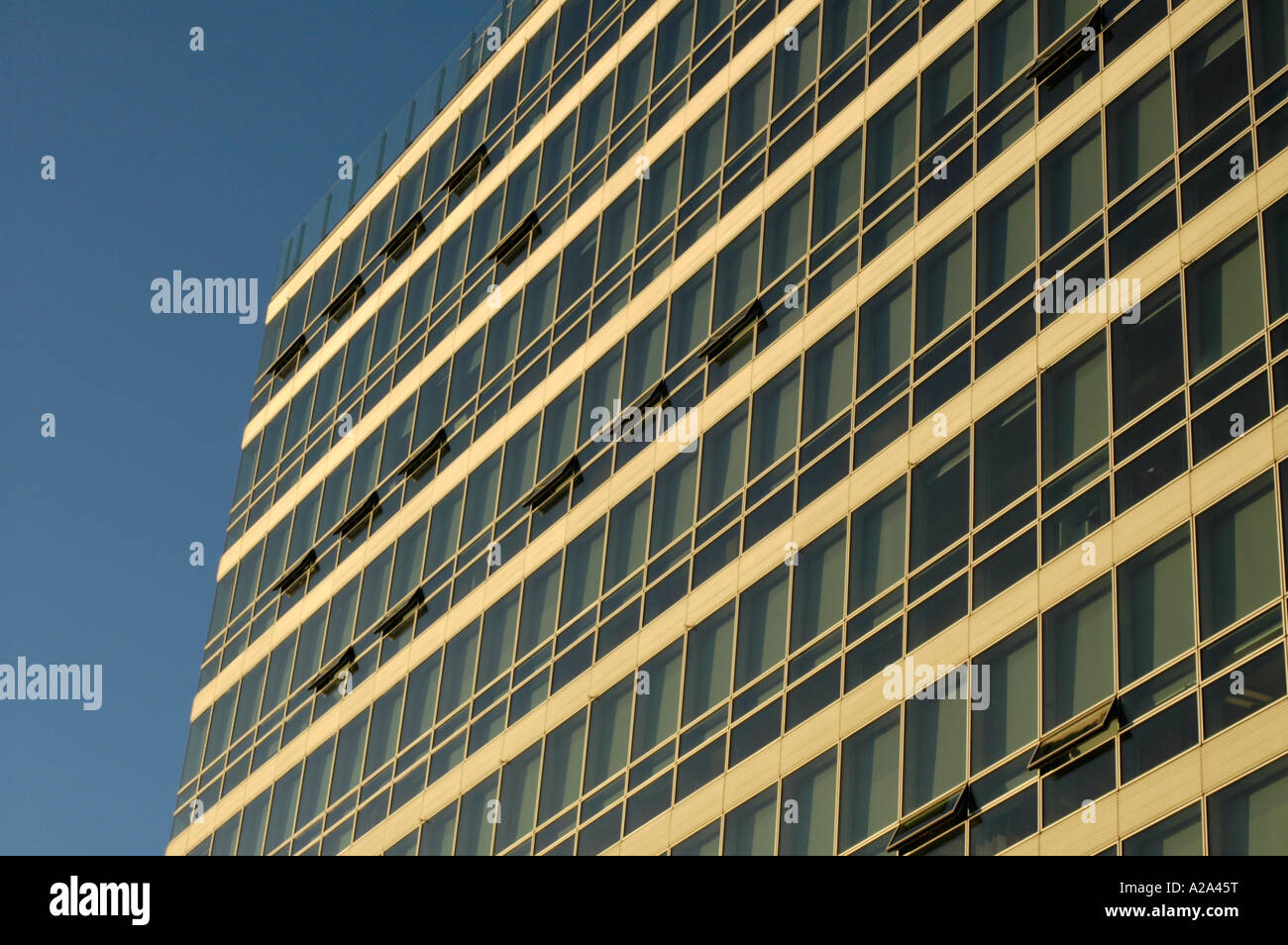 Vienna, Danube City, modern architecture, STRABAG Building Stock Photo ...