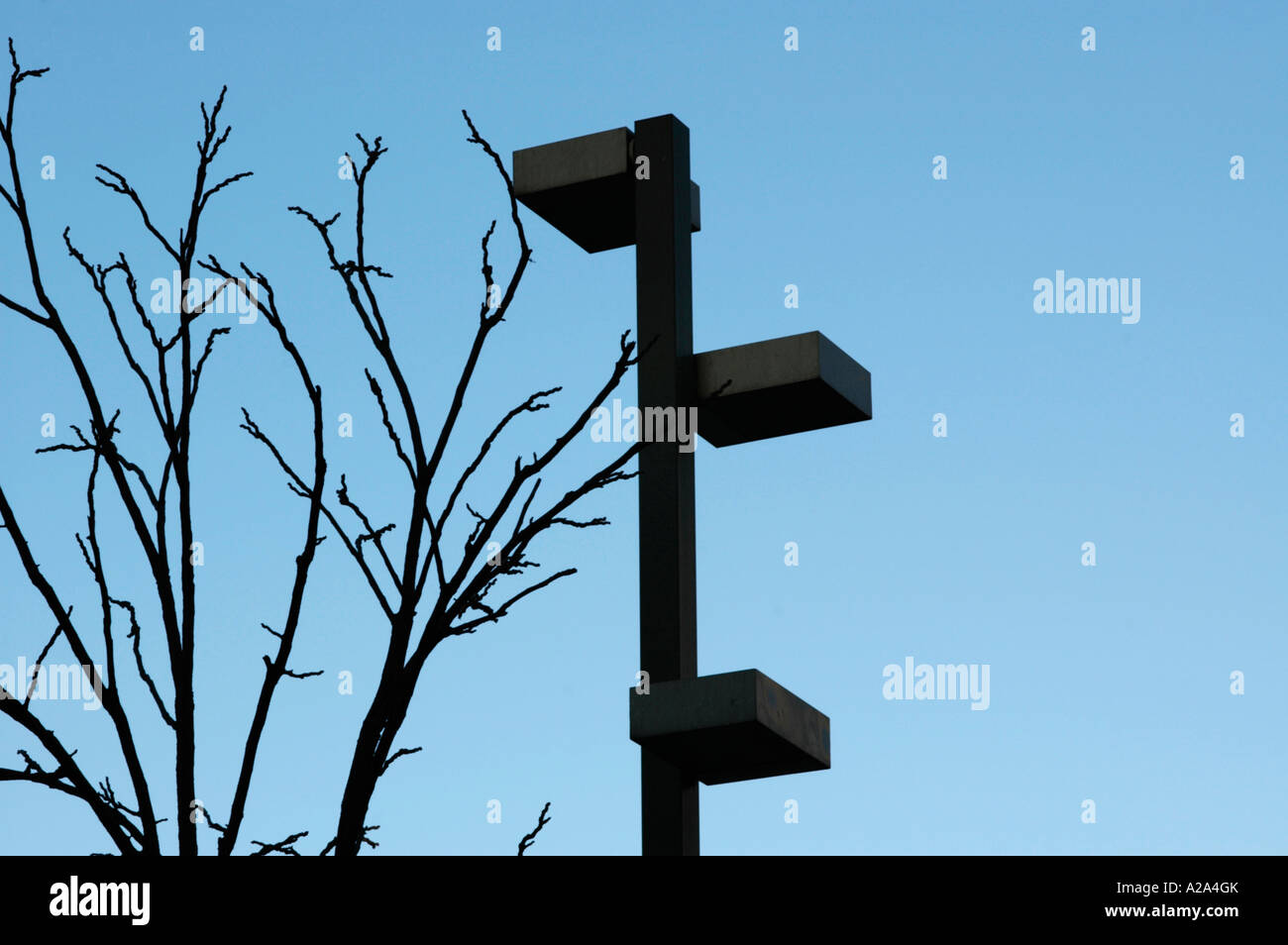 street lamp, tree Stock Photo - Alamy