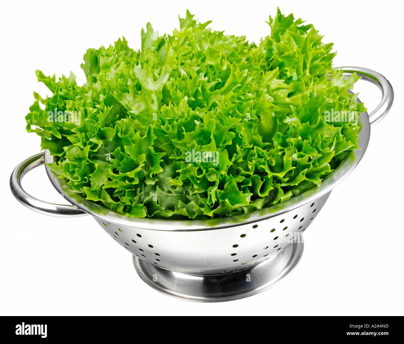 LETTUCE IN COLLANDER CUT OUT Stock Photo - Alamy