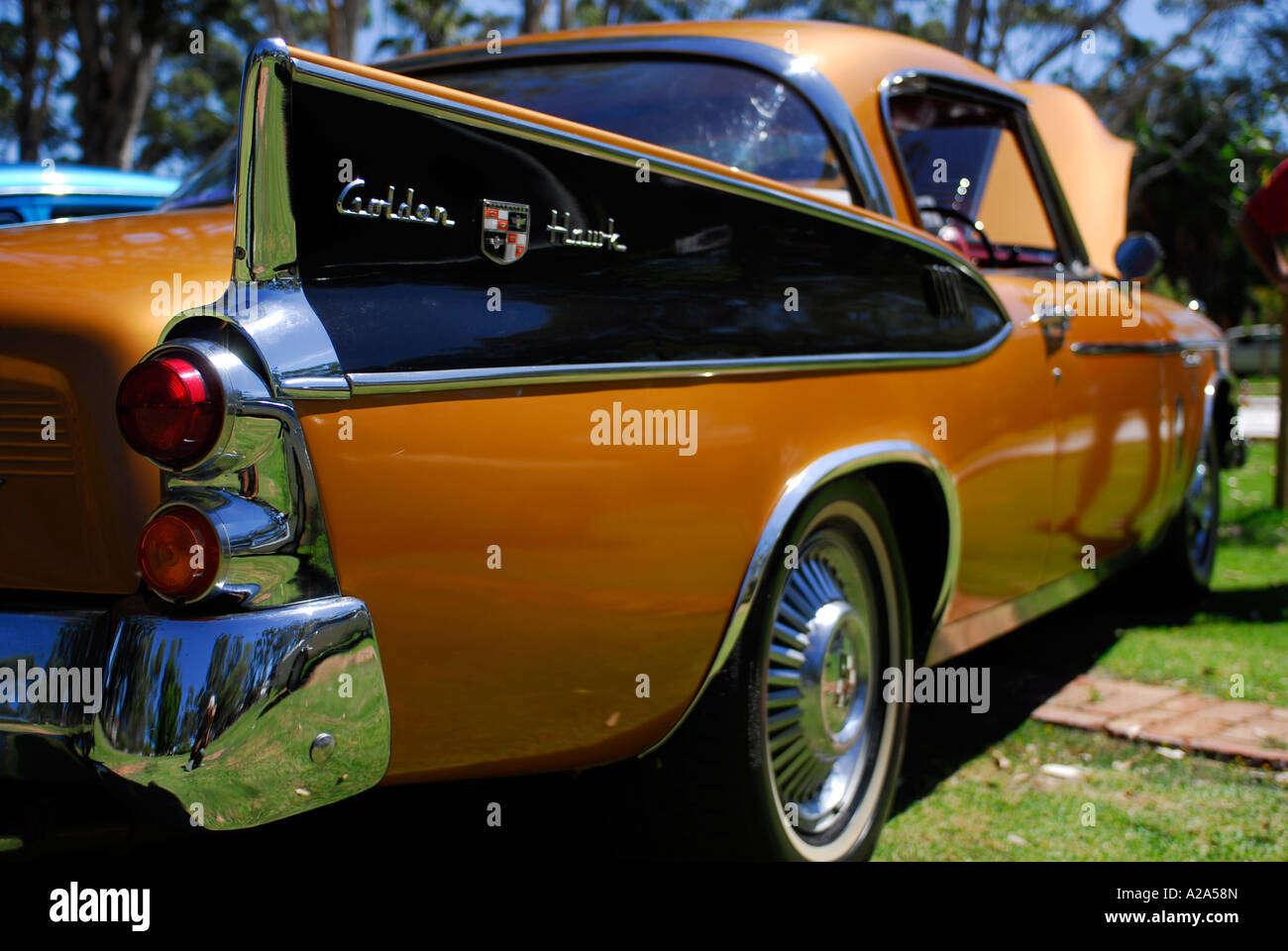 detail of rear quarter panel of classic Studebaker car Stock Photo - Alamy