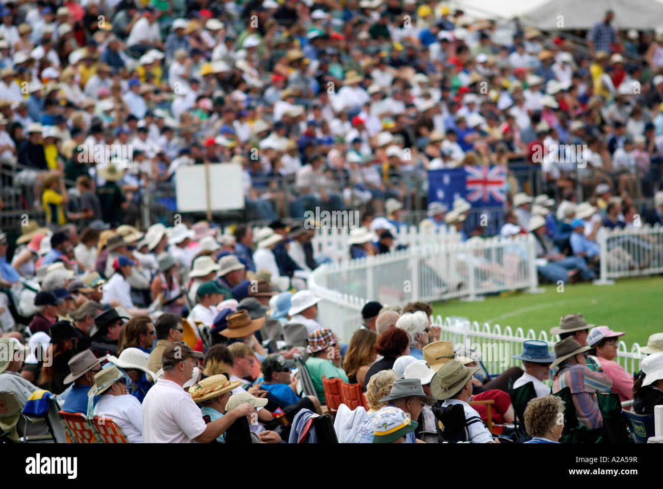 section of crowd at Lilac Hill Cricket Match, Guildford, Perth, Western ...