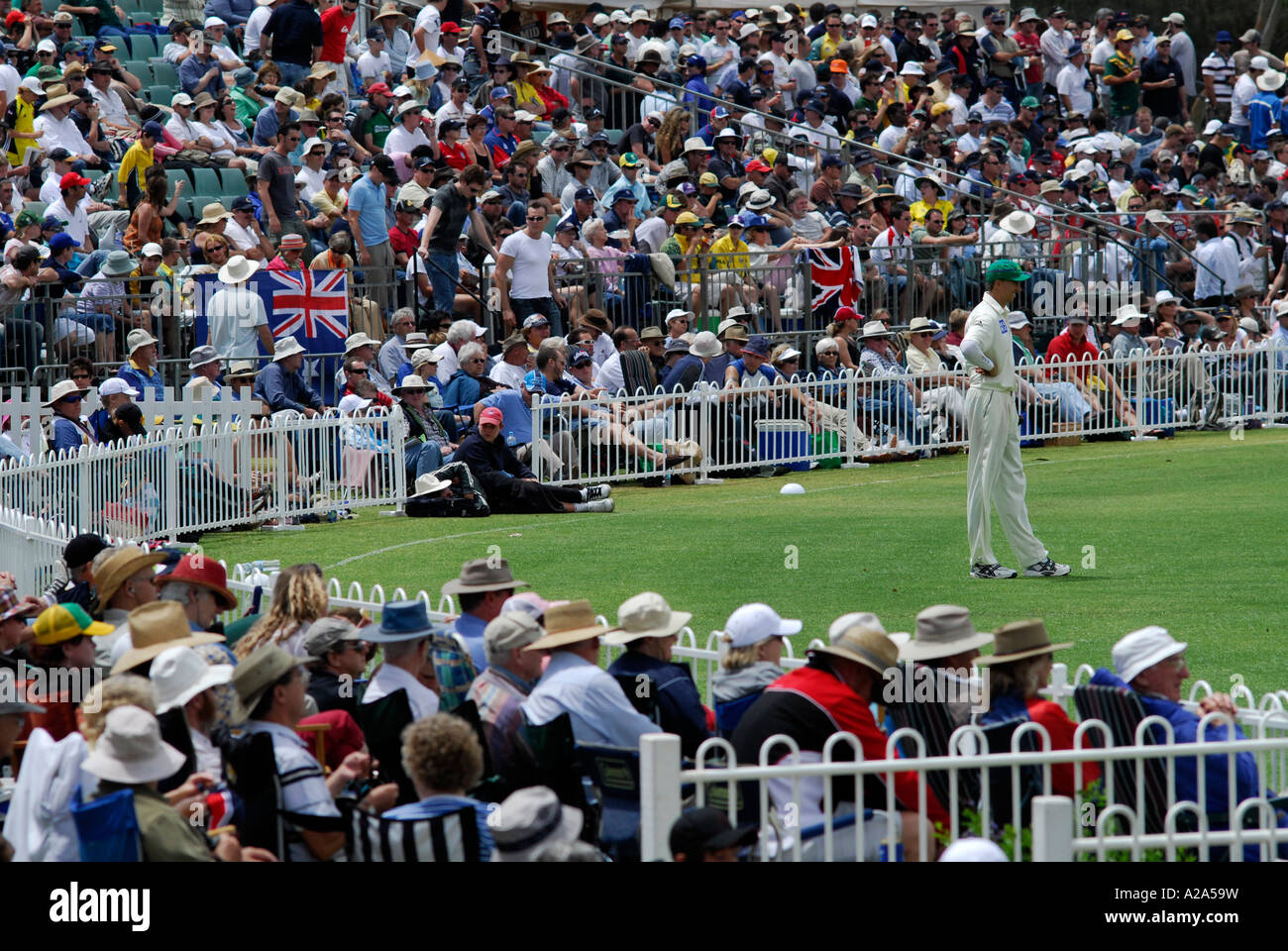 section of crowd at Lilac Hill Cricket Match, Guildford, Perth, Western ...