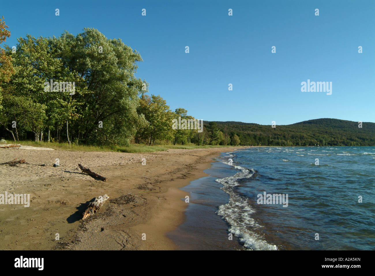 River Ste. Mary River Sault Ste.Marie soo ssm Autumn blue sky cloud ...