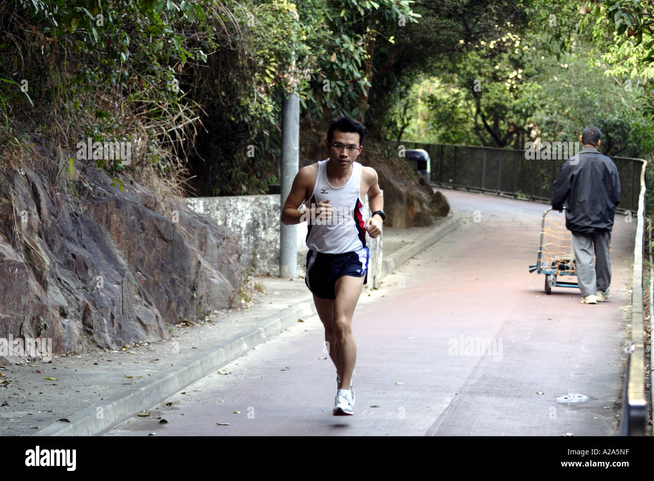 Running on Bowen Road, Hong Kong SAR Stock Photo - Alamy