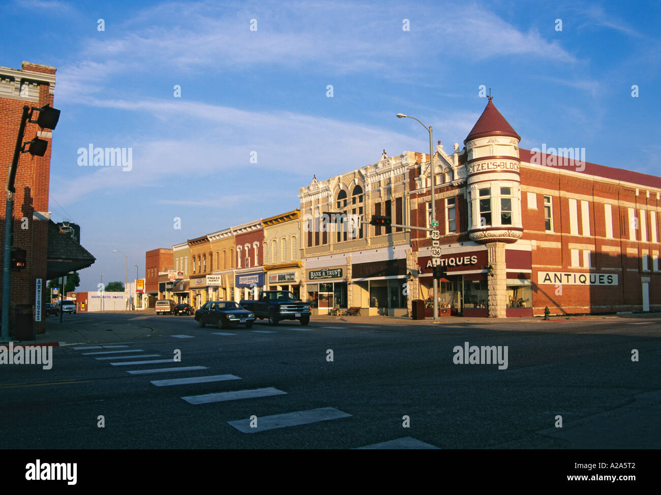 Downtown architecture in Auburn, Nebraska Stock Photo - Alamy
