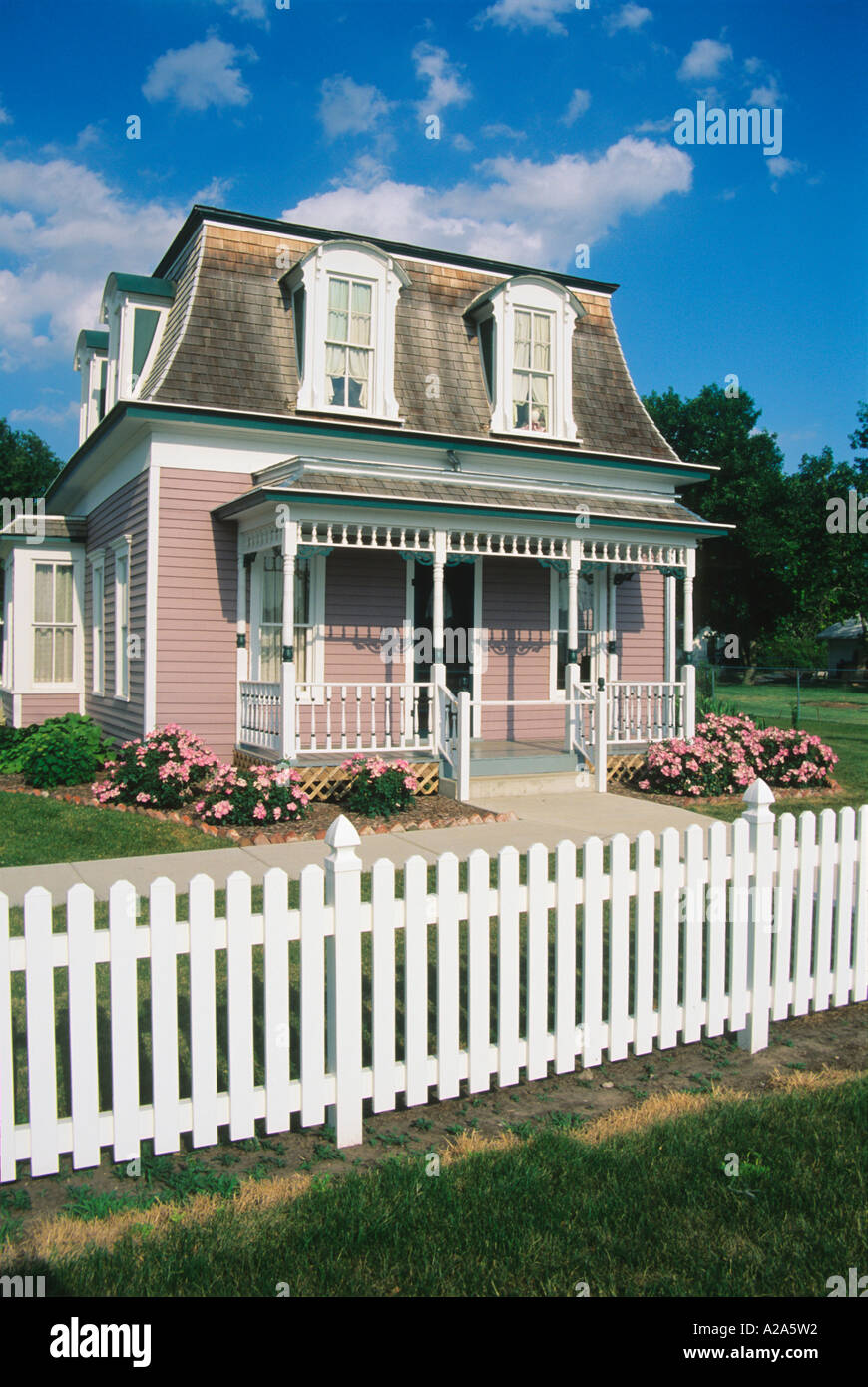 The General Delevan Bates house is restored at the Plainsman Museum in ...