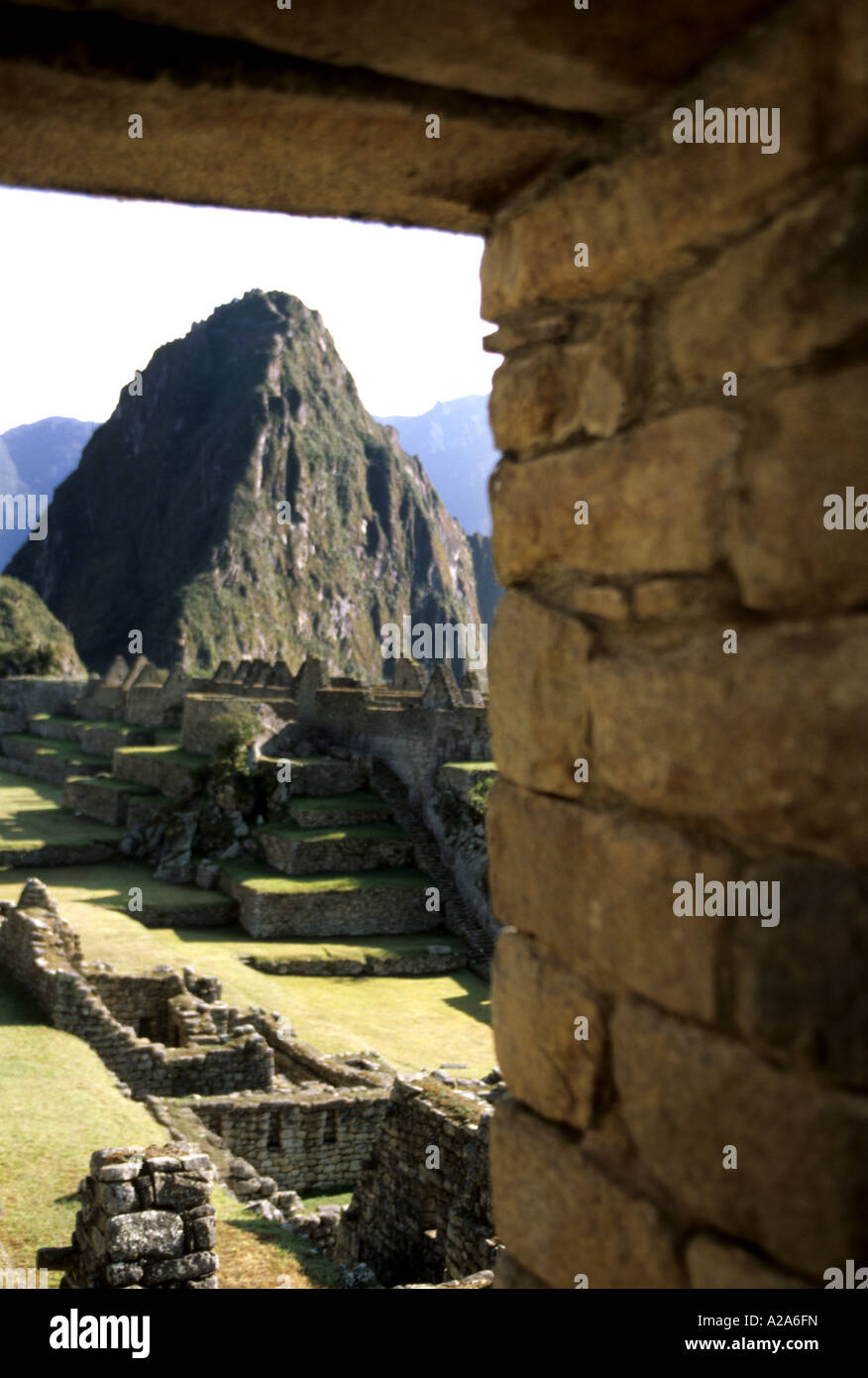 Incan ruins of Machu Picchu Sacred Valley Peru Stock Photo - Alamy