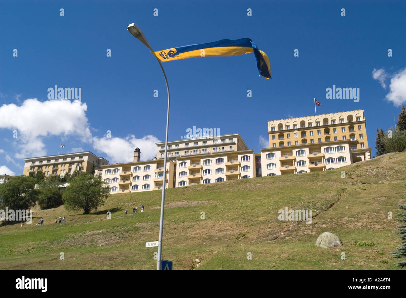 St moritz hotel kulm hi-res stock photography and images - Alamy