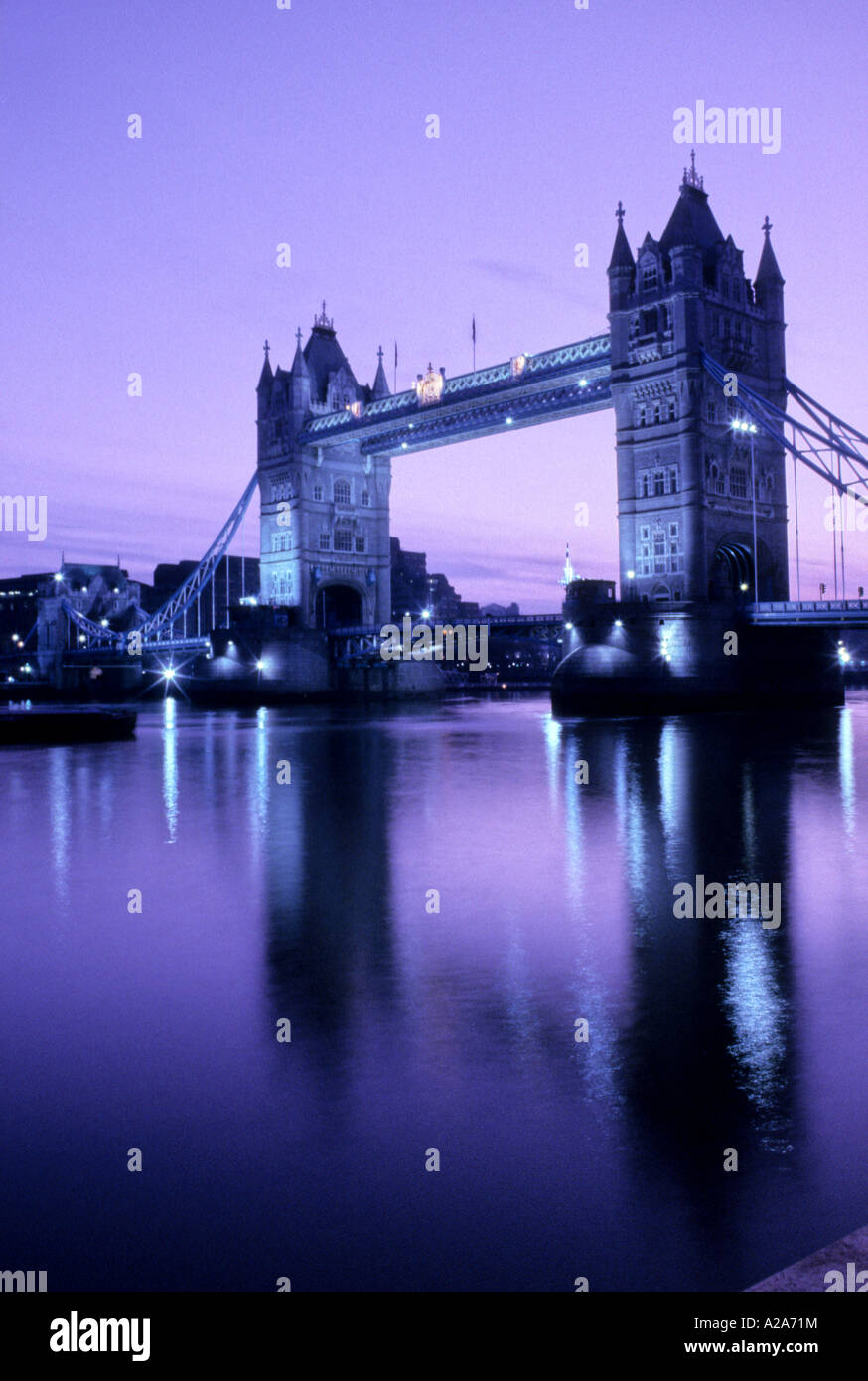 Neo gothic towers and blue suspension struts of the 19th century Tower ...