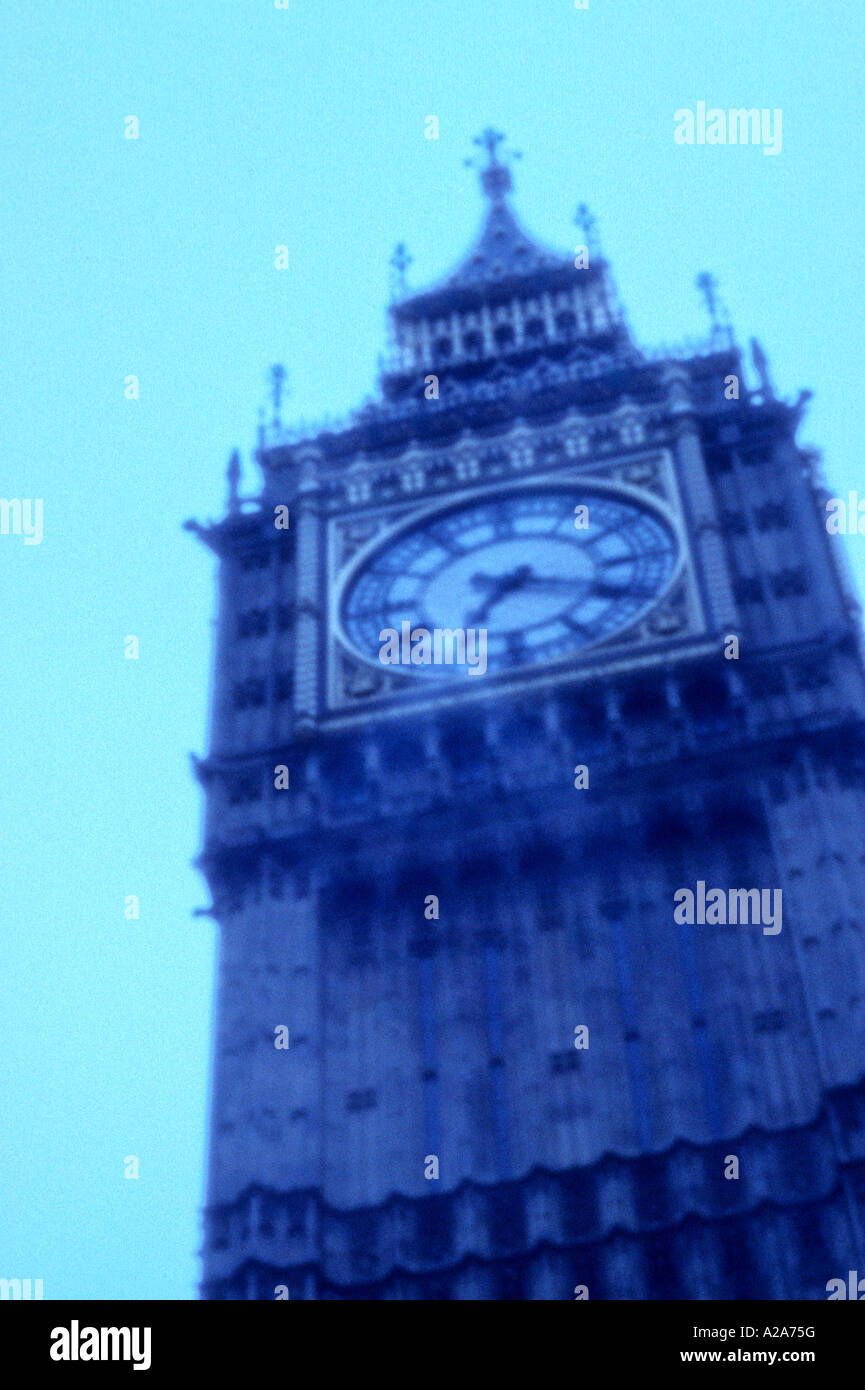 Clock Tower known as Big Ben of the 19th century neo gothic Houses of ...