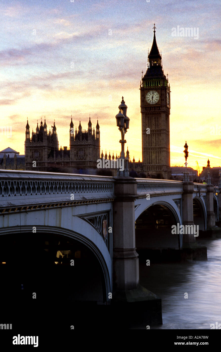 Clock Tower known as Big Ben of the 19th century neo gothic Houses of ...