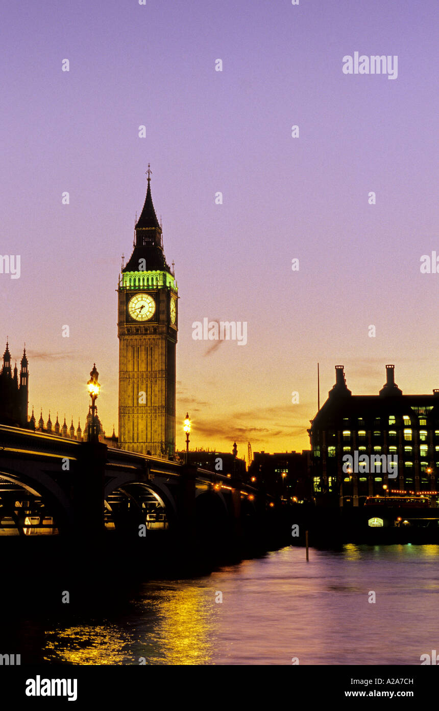 Clock Tower known as Big Ben of the 19th century neo gothic Houses of ...