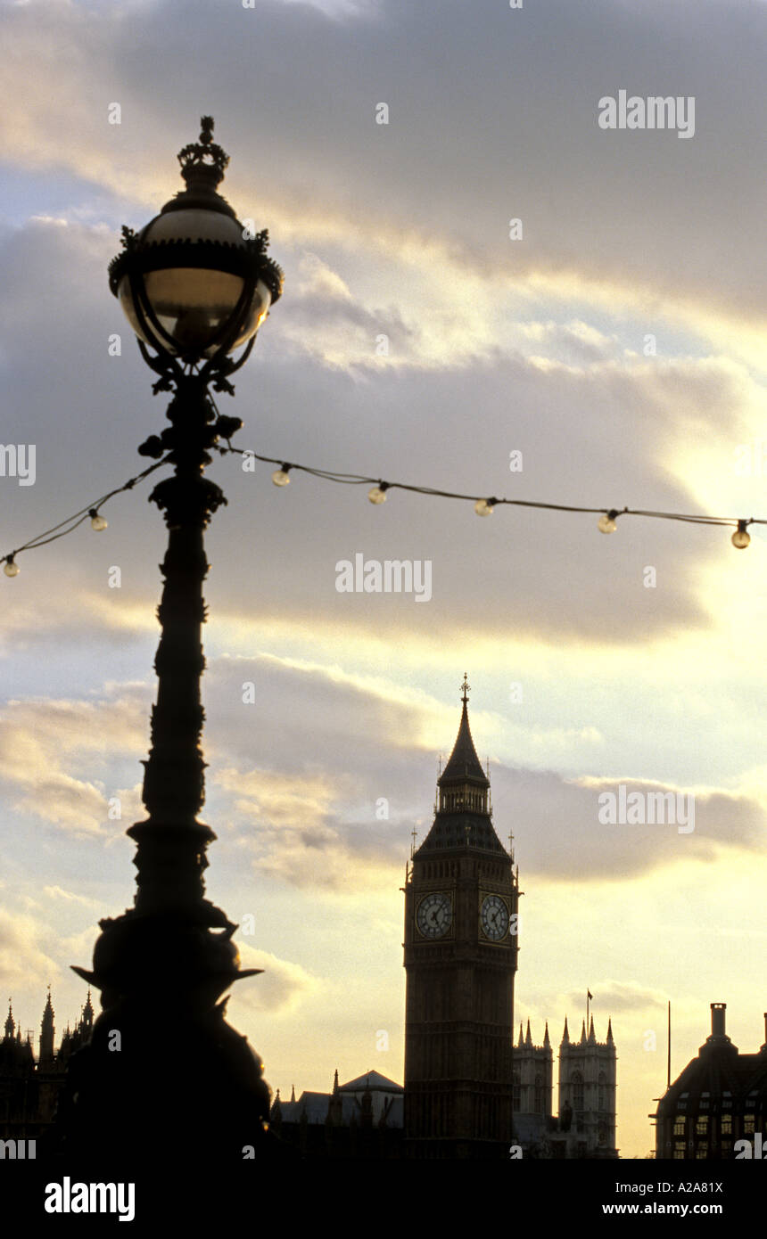 Clock Tower known as Big Ben of the 19th century neo gothic Houses of ...