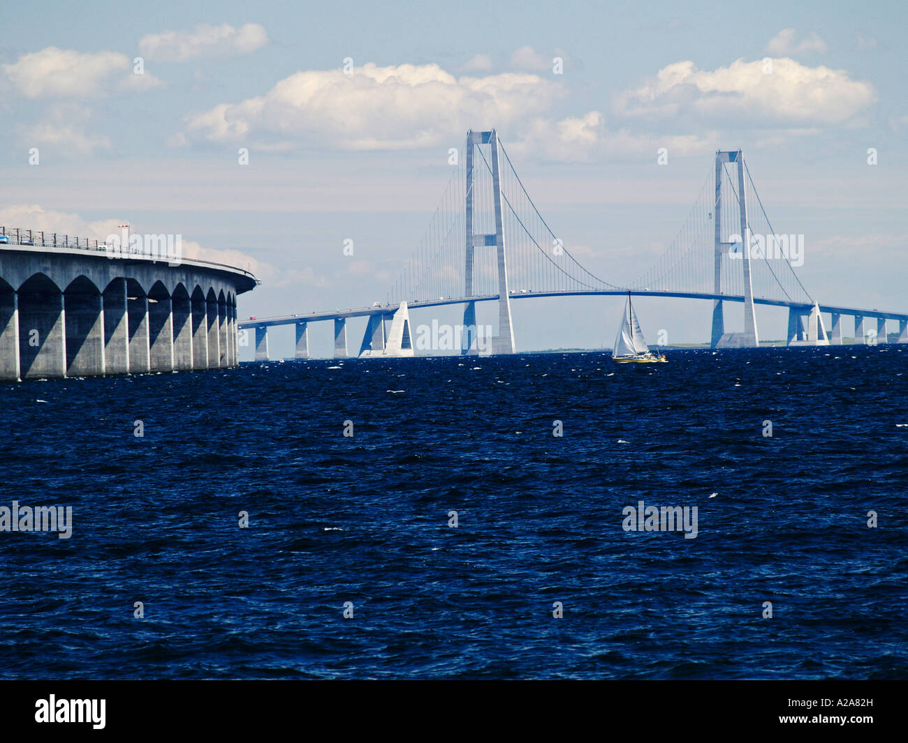 Bridge over Great Belt, Store Belt Stock Photo - Alamy
