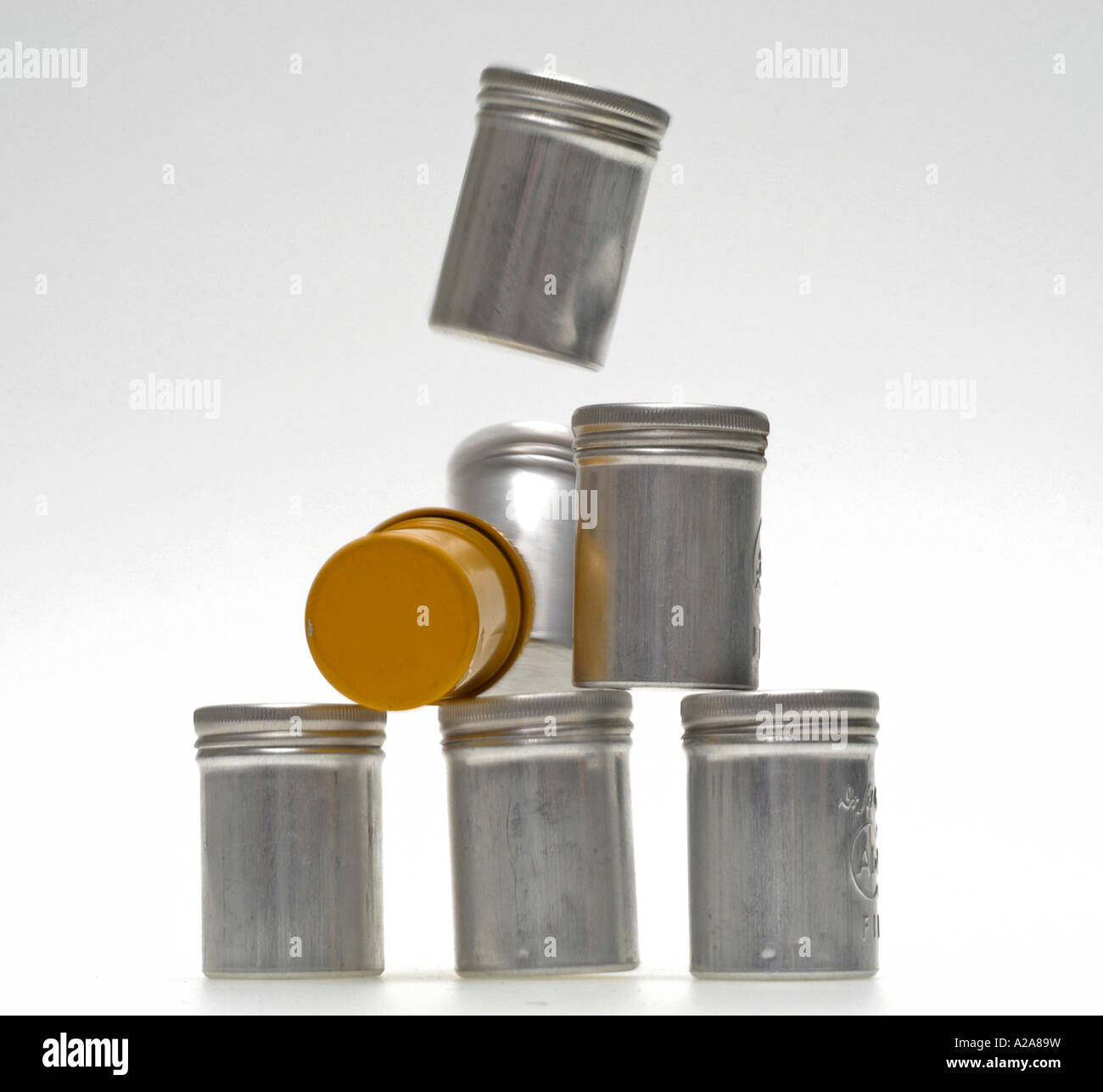 metal boxes, collapse Stock Photo - Alamy