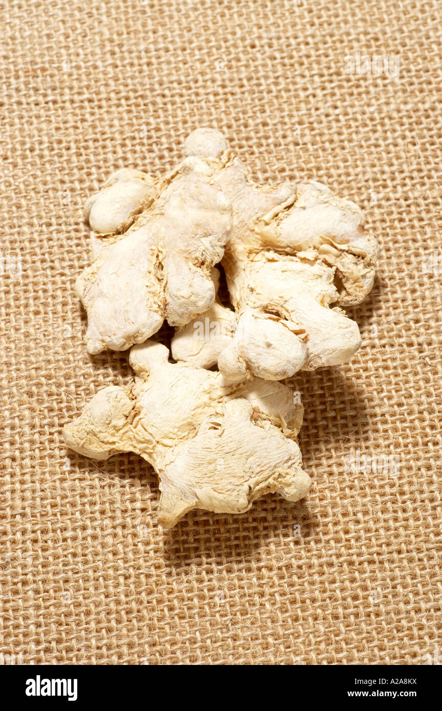 Dried ginger on a tissue Stock Photo - Alamy