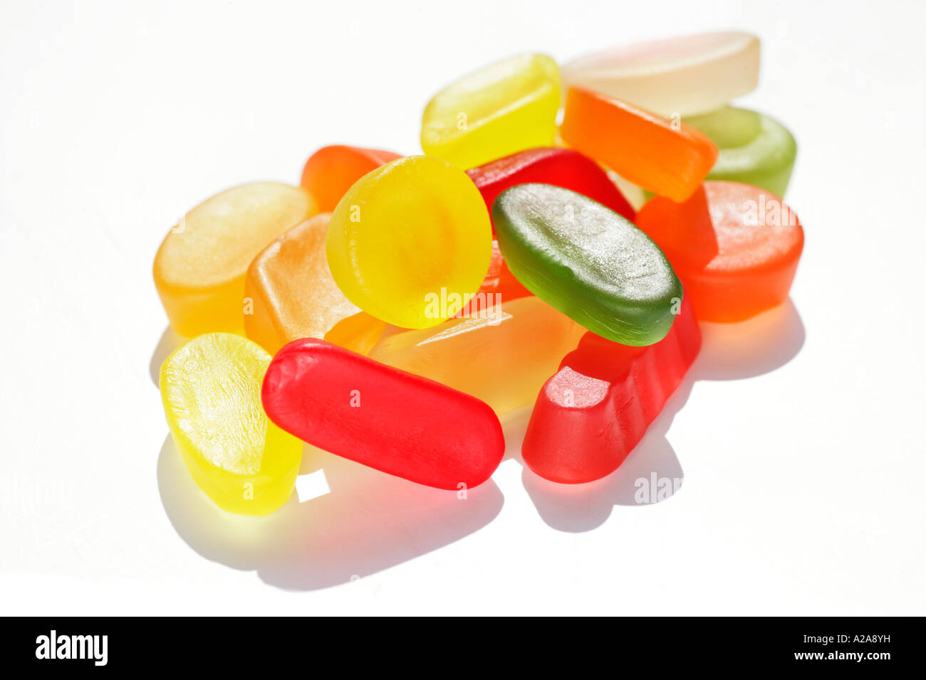 Sweets in different colours Stock Photo - Alamy