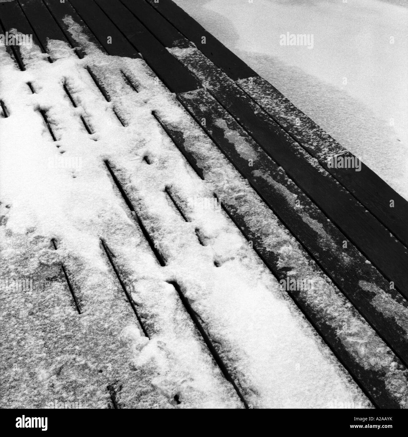 The path is not strewn in winter Black and White Stock Photos & Images ...